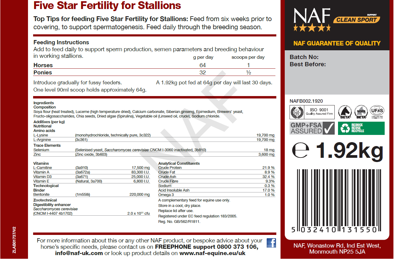 NAF Five Star Fertility For Stallions